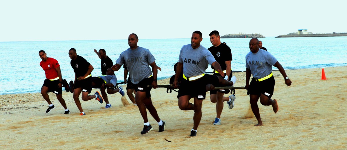 Group Soldiers enjoy a competitive day at the beach | Article | The ...