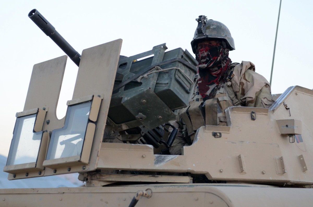 Afghan security forces discuss new checkpoint after clearing operation ...