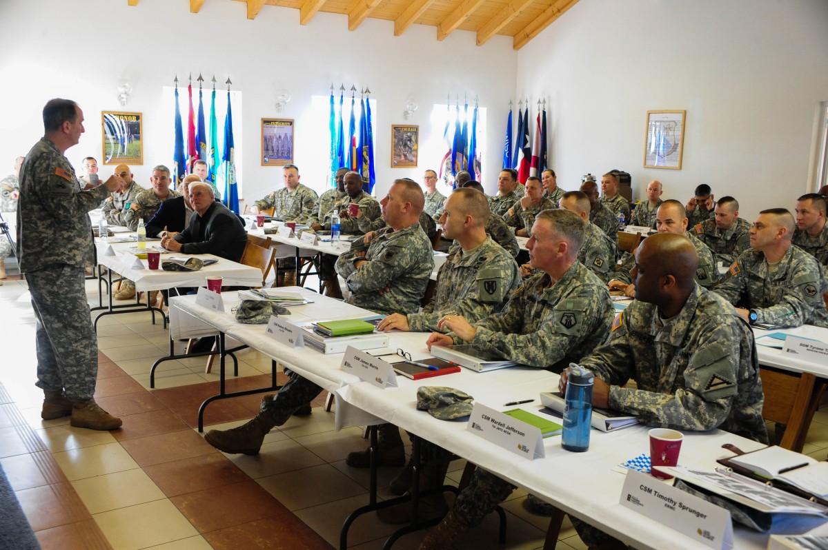 U.S. Army Europe command sergeant major hosts training conference for ...