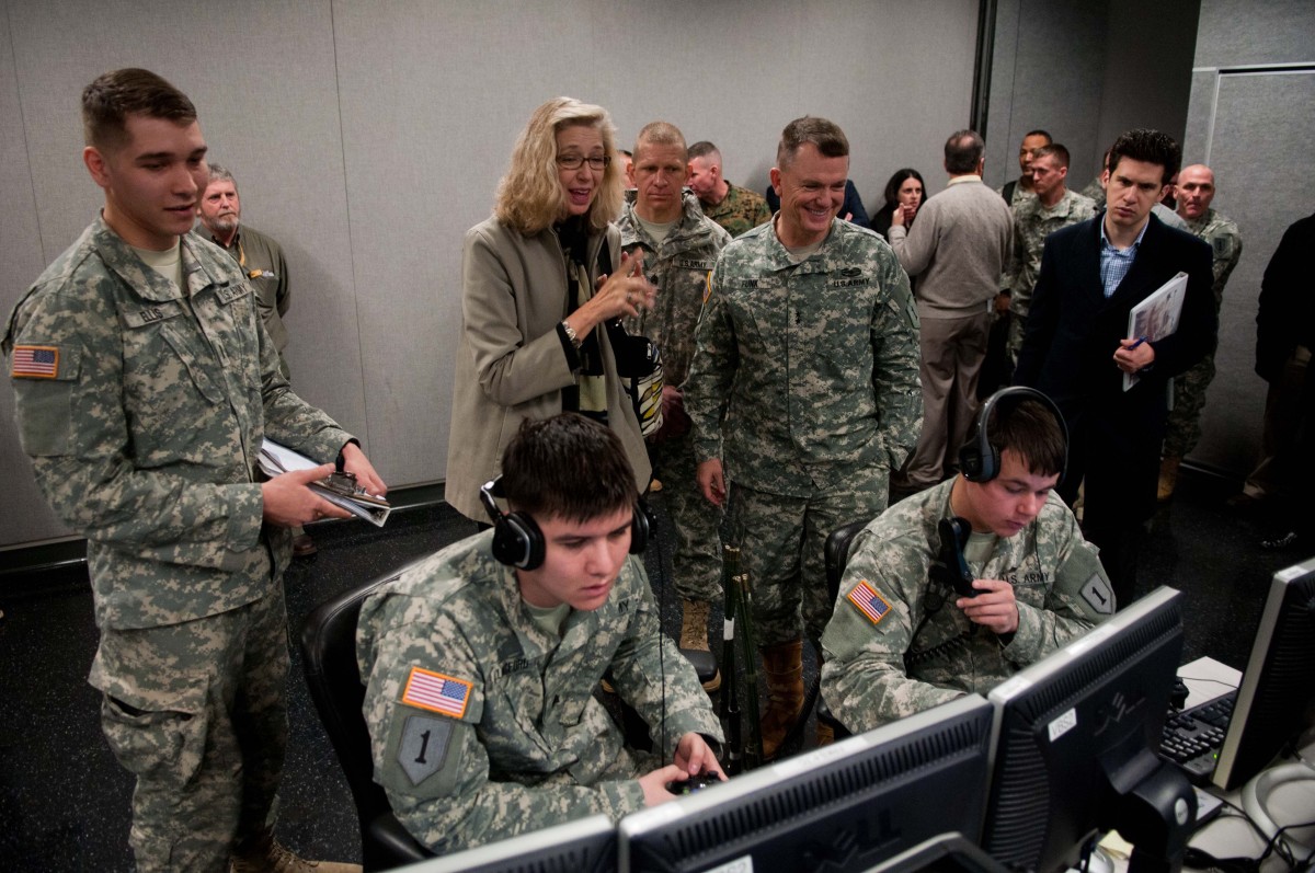 Deputy secretary of defense visits Fort Riley training facility, speaks ...
