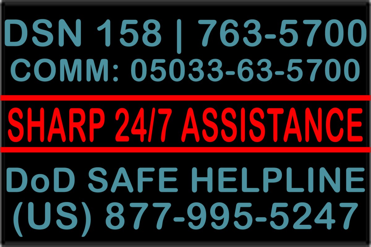 USAG Yongsan | SHARP 24/7 Assistance | Article | The United States Army