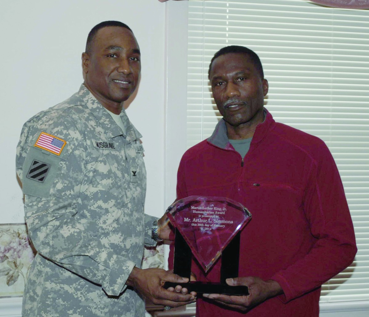 MLK Humanitarian Award presented to Simmons | Article | The United ...