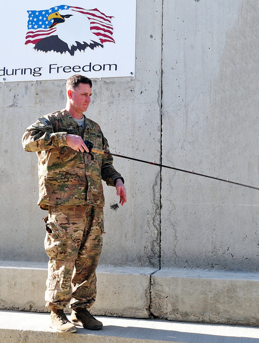 401st AFSB officer practices bass fishing at Bagram Airfield | Article ...