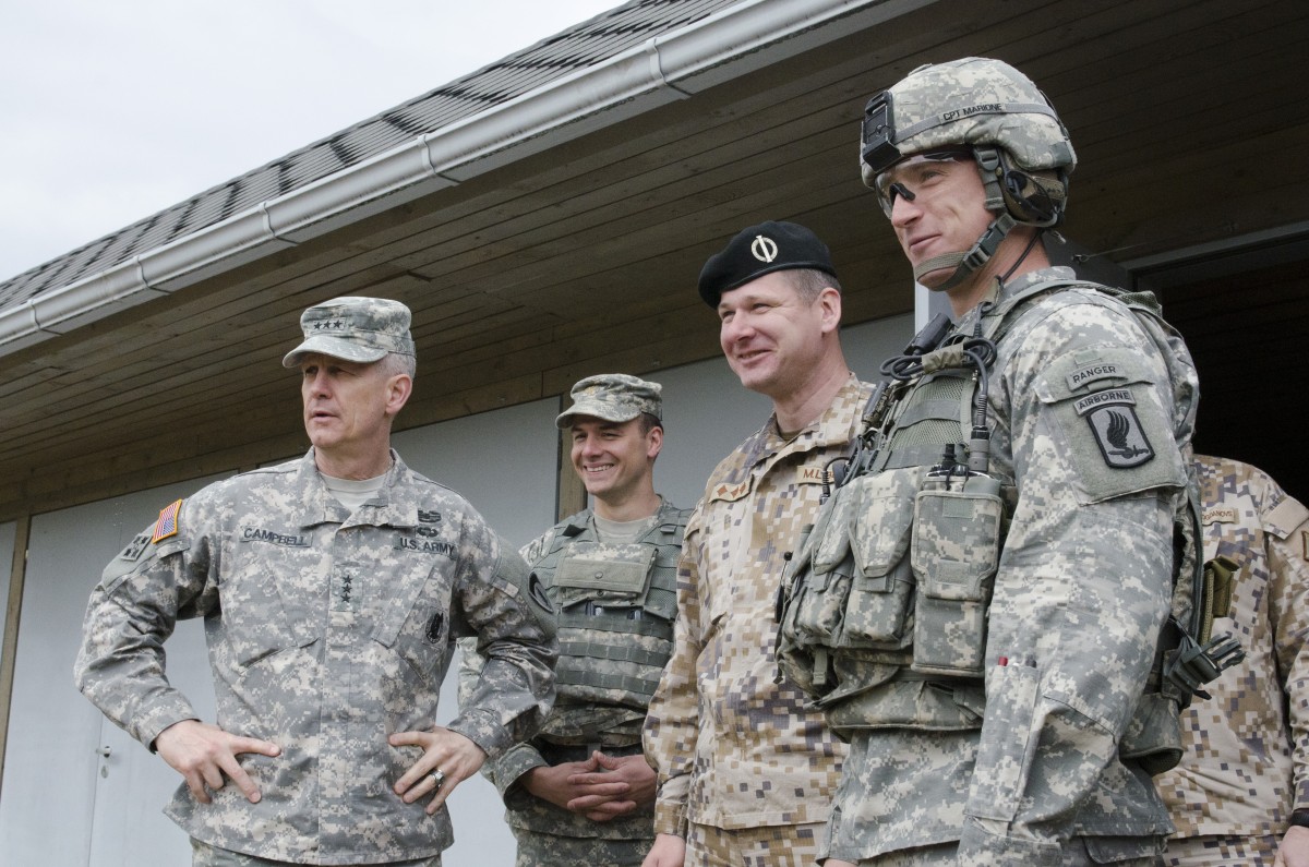 U.S. Army Europe commander visits 'Sky Soldiers' in Baltics | Article ...