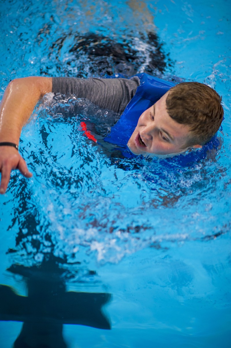 TEC warriors compete in the 200-meter swim 'mystery' event | Article ...