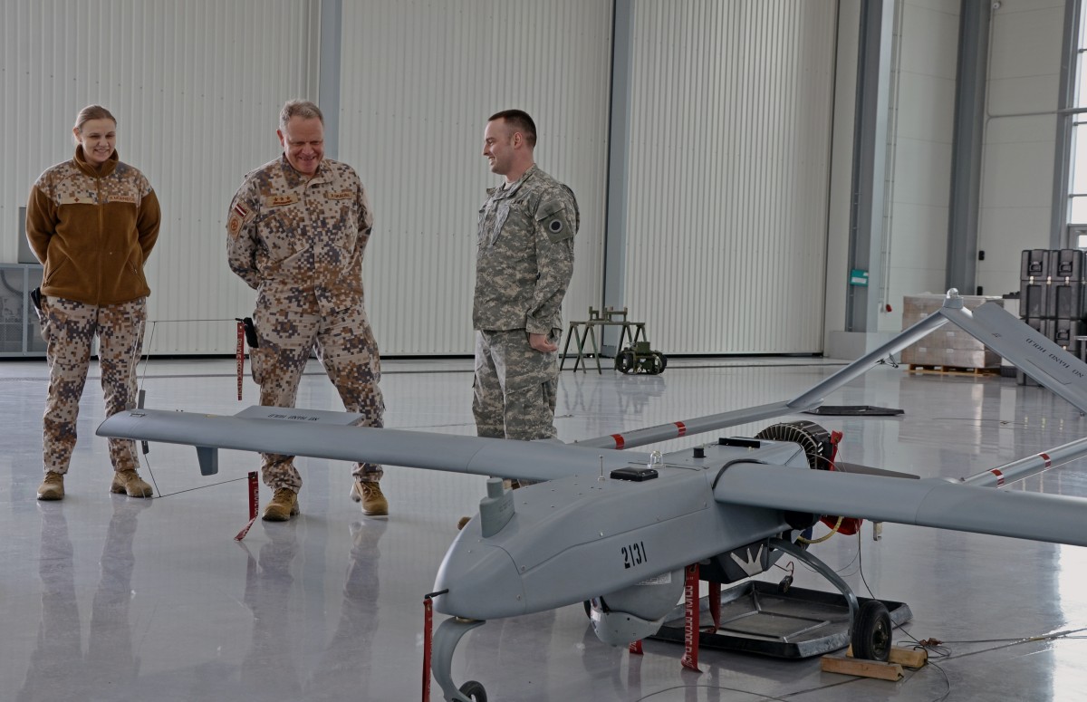 Latvian Zemessardze visits Michigan National Guard Unmanned Aerial ...