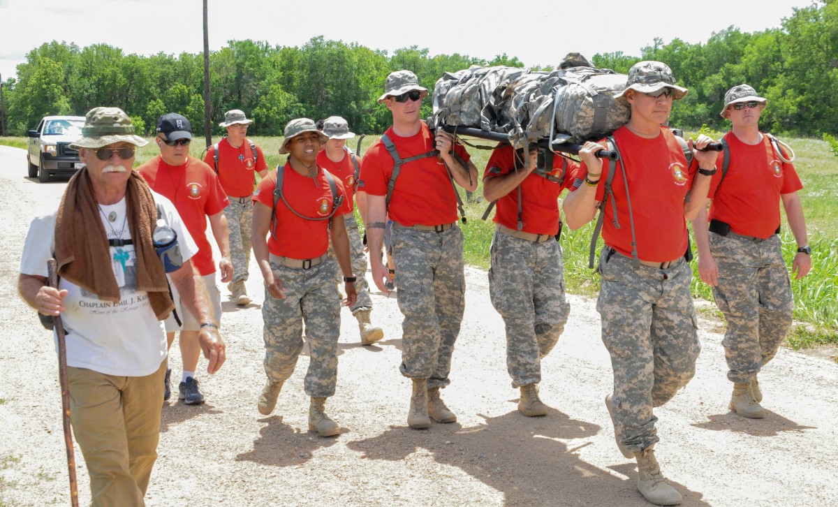 Team does heroic chaplain's walk | Article | The United States Army