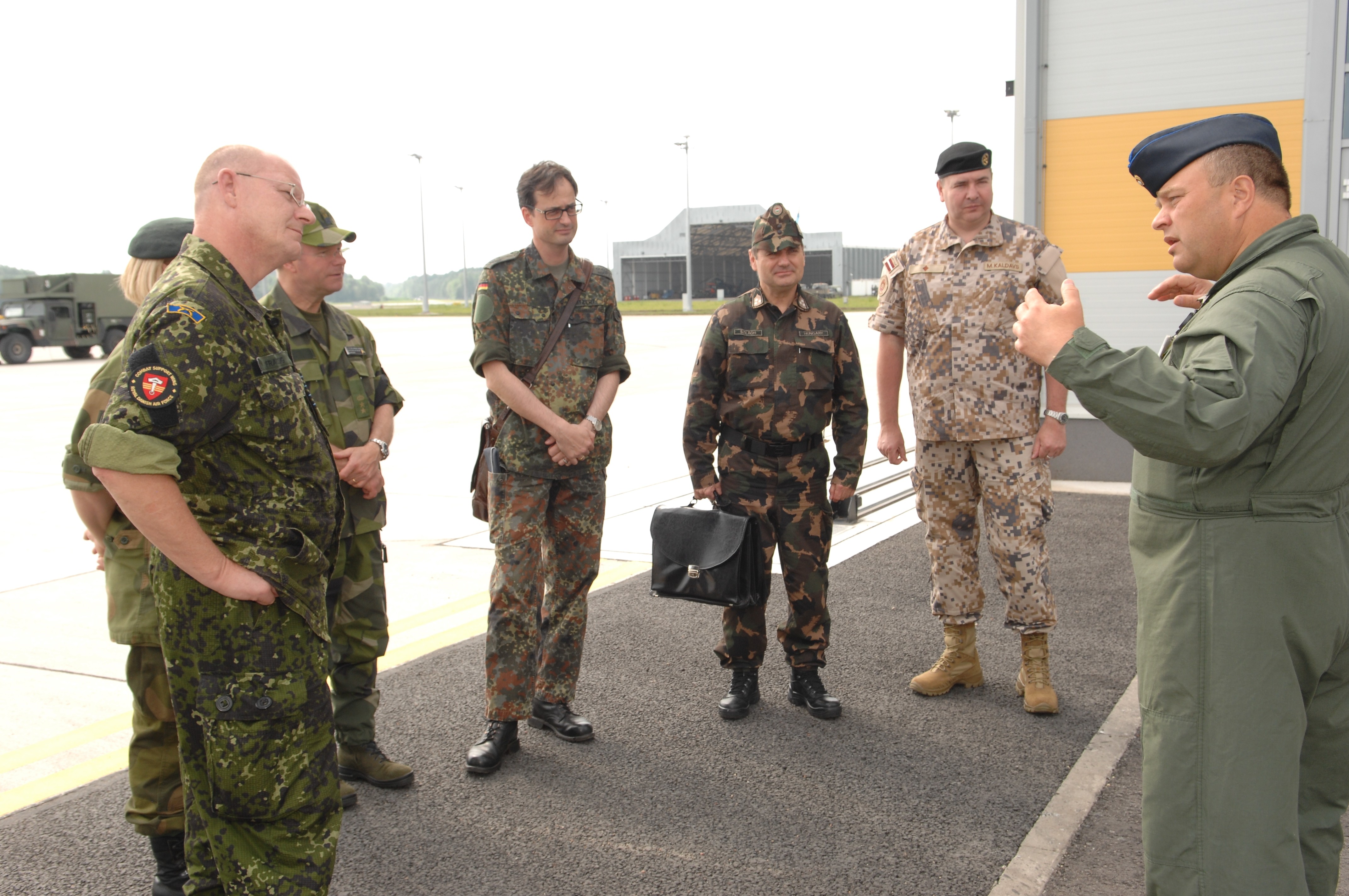 Military attaches learn about Shadow UAV and Latvian search and rescue ...