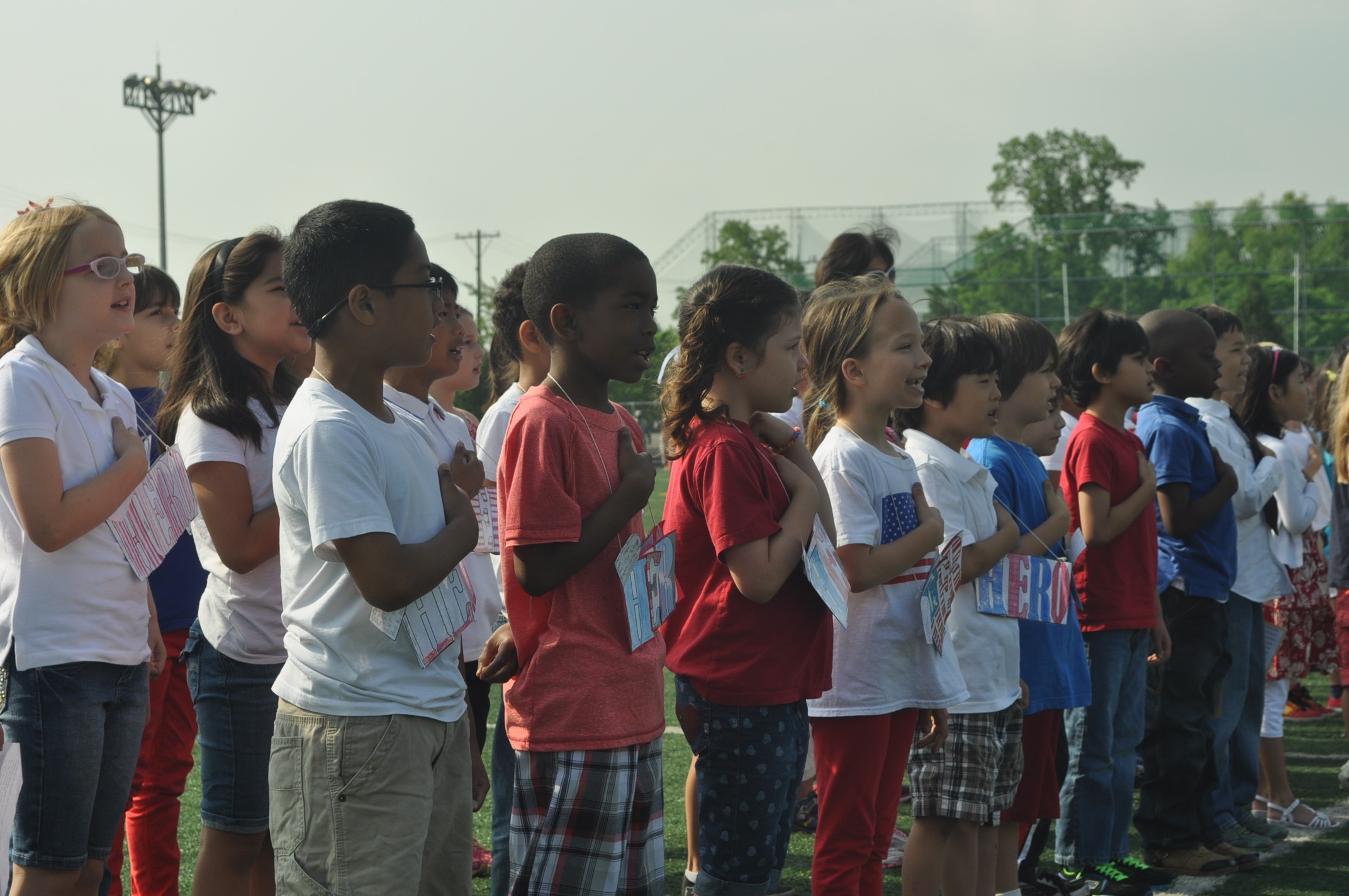Area II students walk a mile for the fallen heroes | Article | The ...