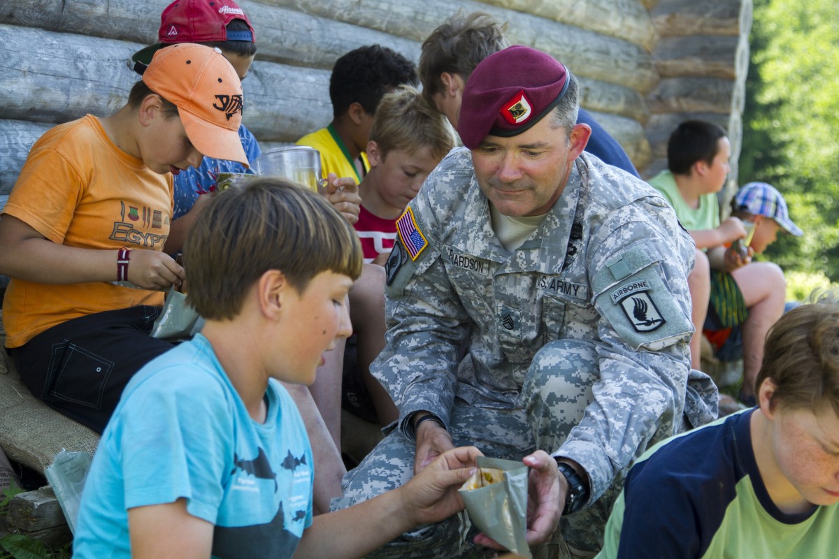 Paratroopers visit Latvian summer camp | Article | The United States Army