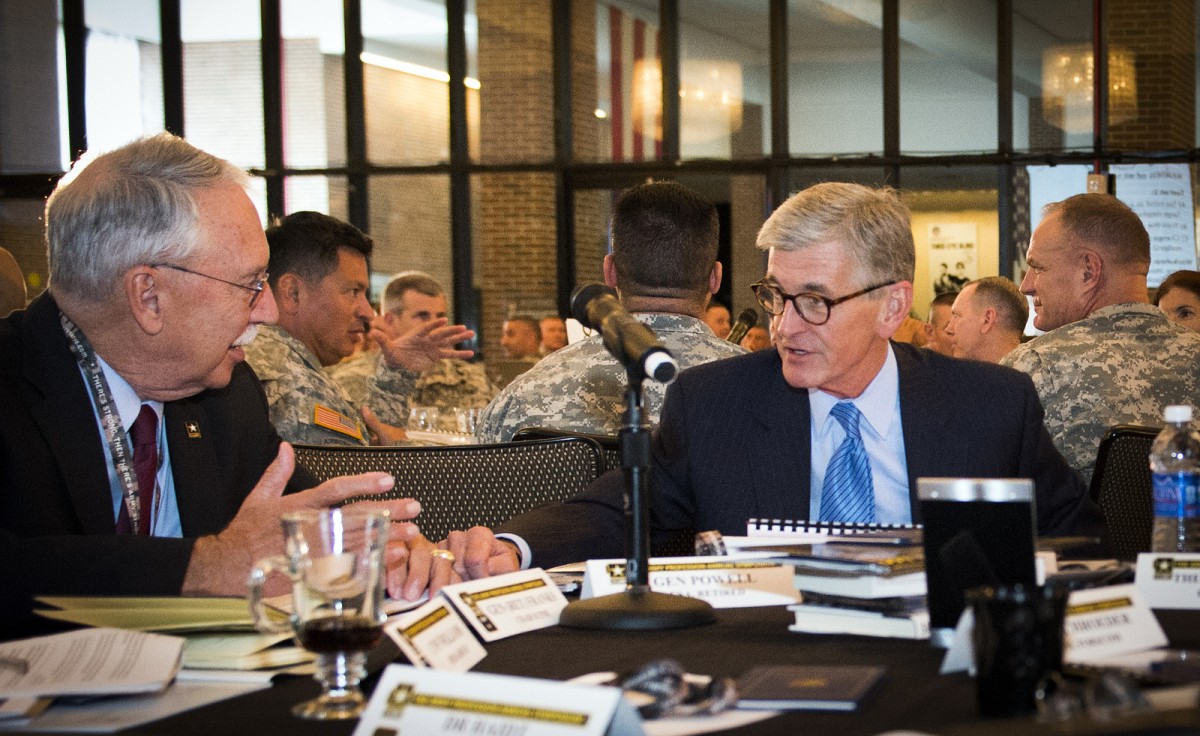 SecArmy with retired general at Army Profession Symposium | Article ...