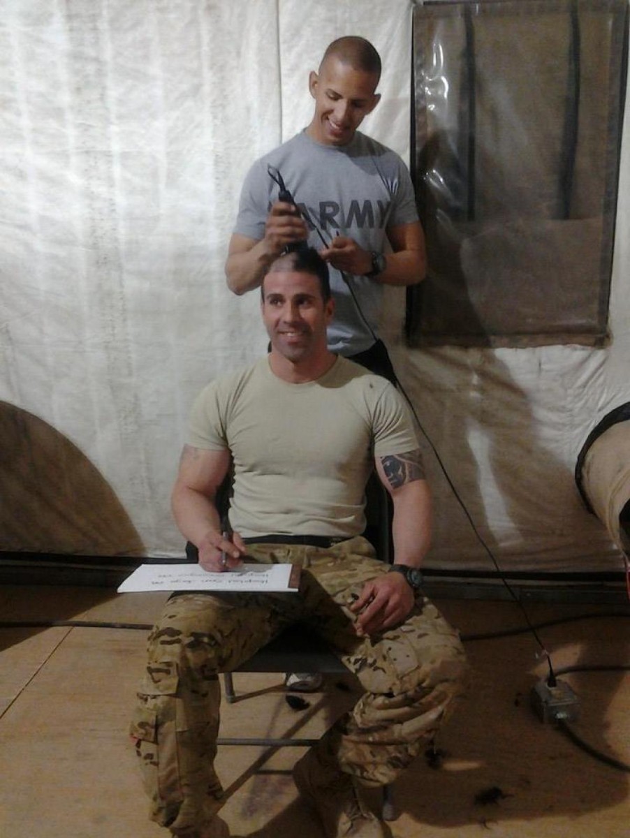 Warhawks go bald for cancer awareness | Article | The United States Army