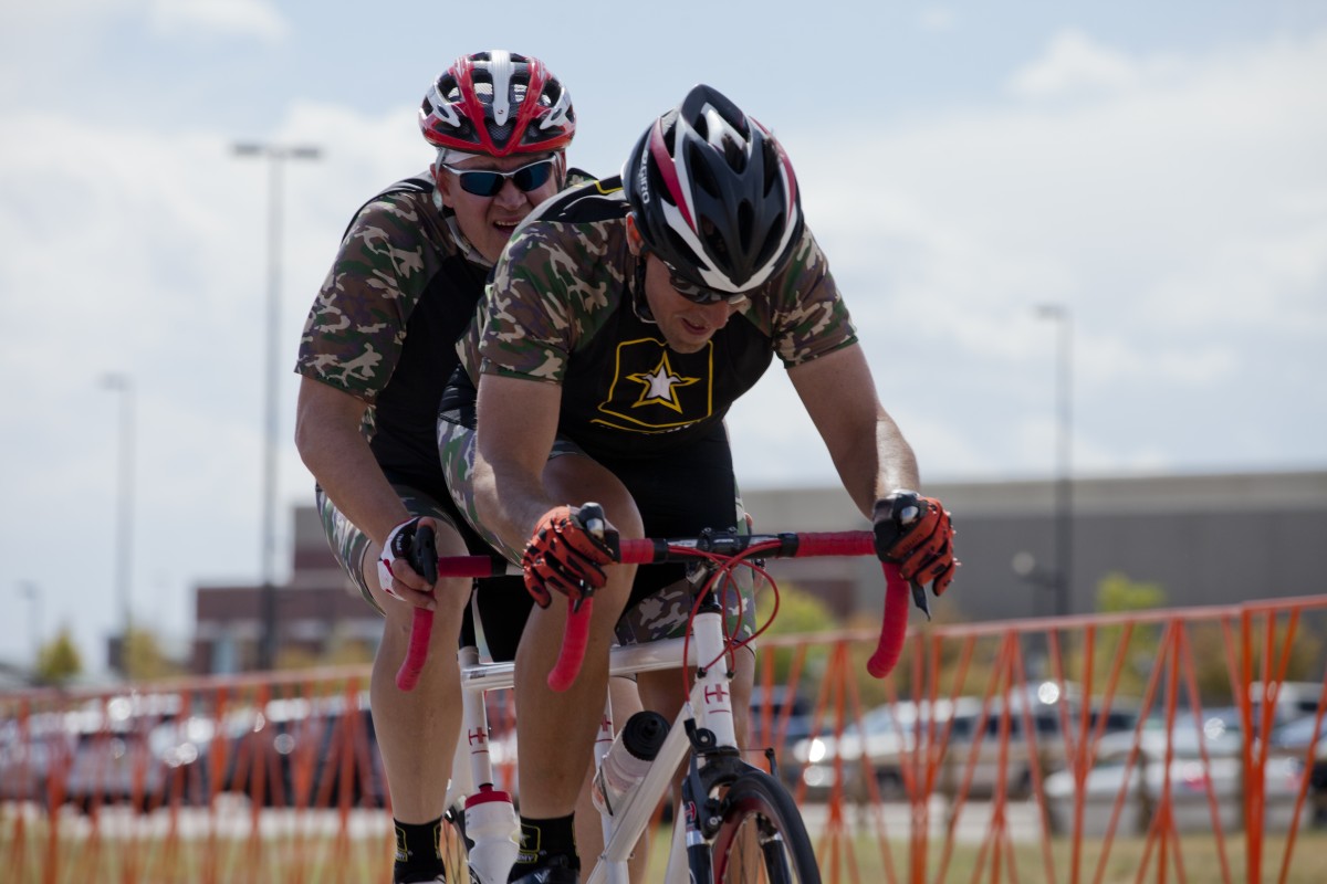 U.S. Army Veteran Staff Sgt. Sean Johnson and his pilot Mr. Gregory ...