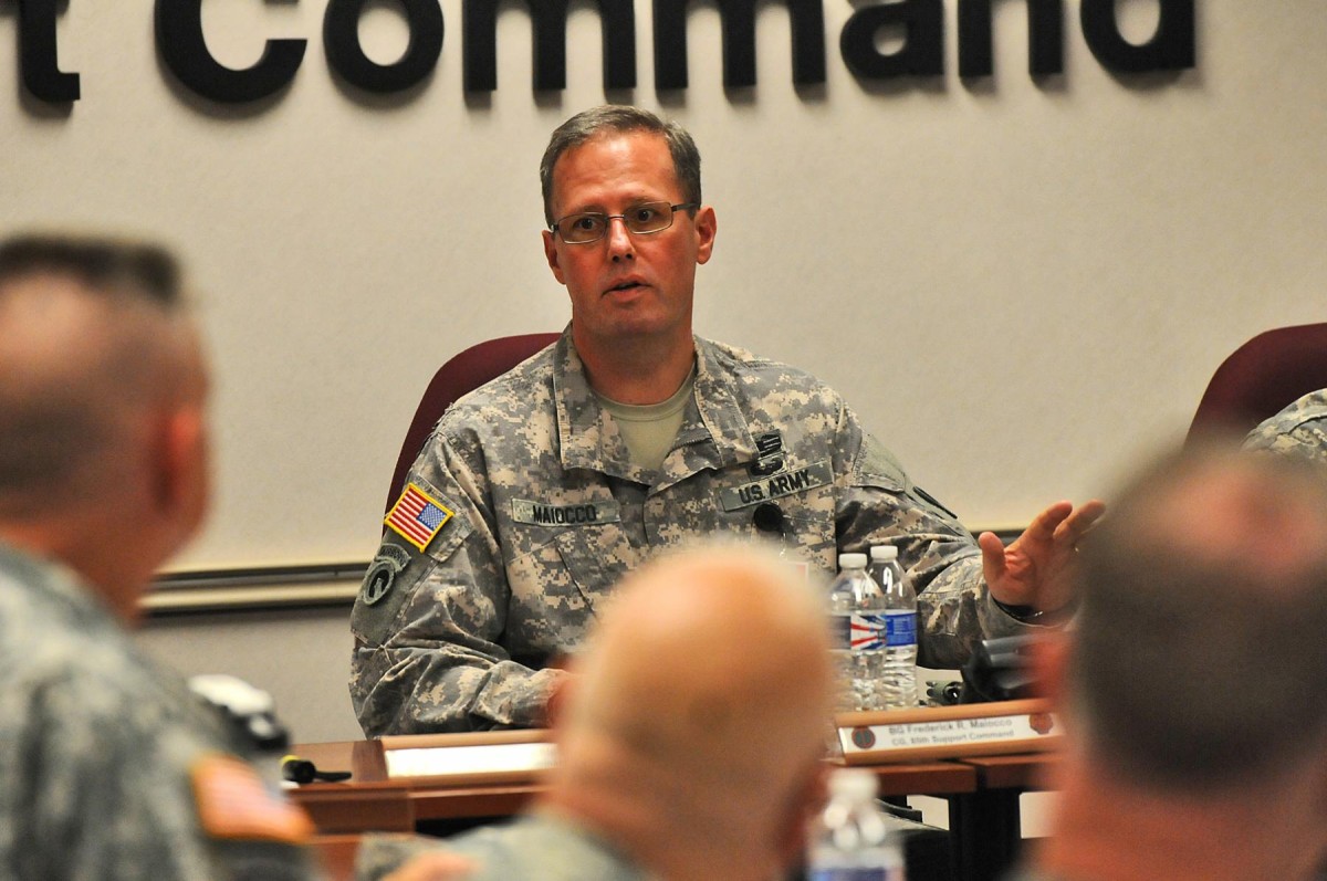 Army Reserve unit briefs active duty commanders in Army Total Force ...