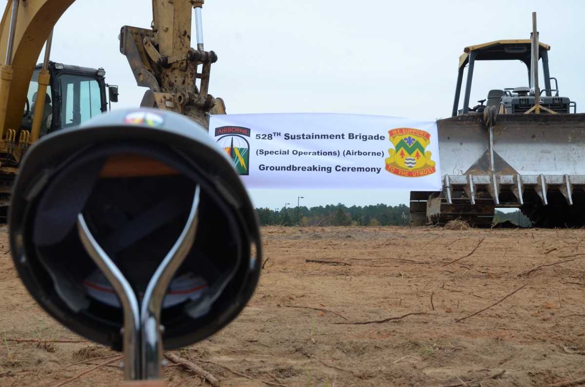 528th Sustainment Brigade (Airborne) holds ground breaking ceremony ...