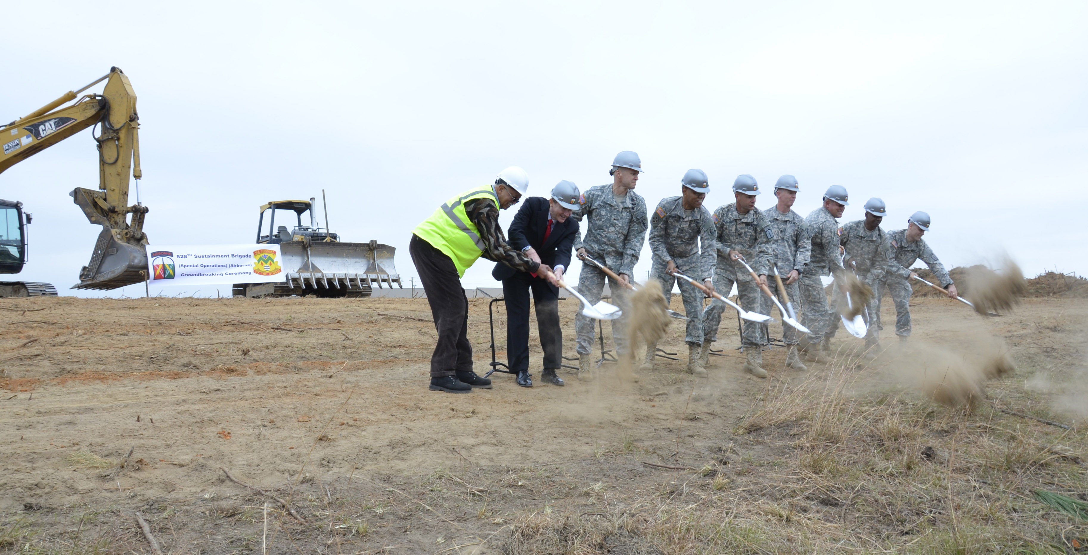 528th Sustainment Brigade (Airborne) holds ground breaking ceremony ...
