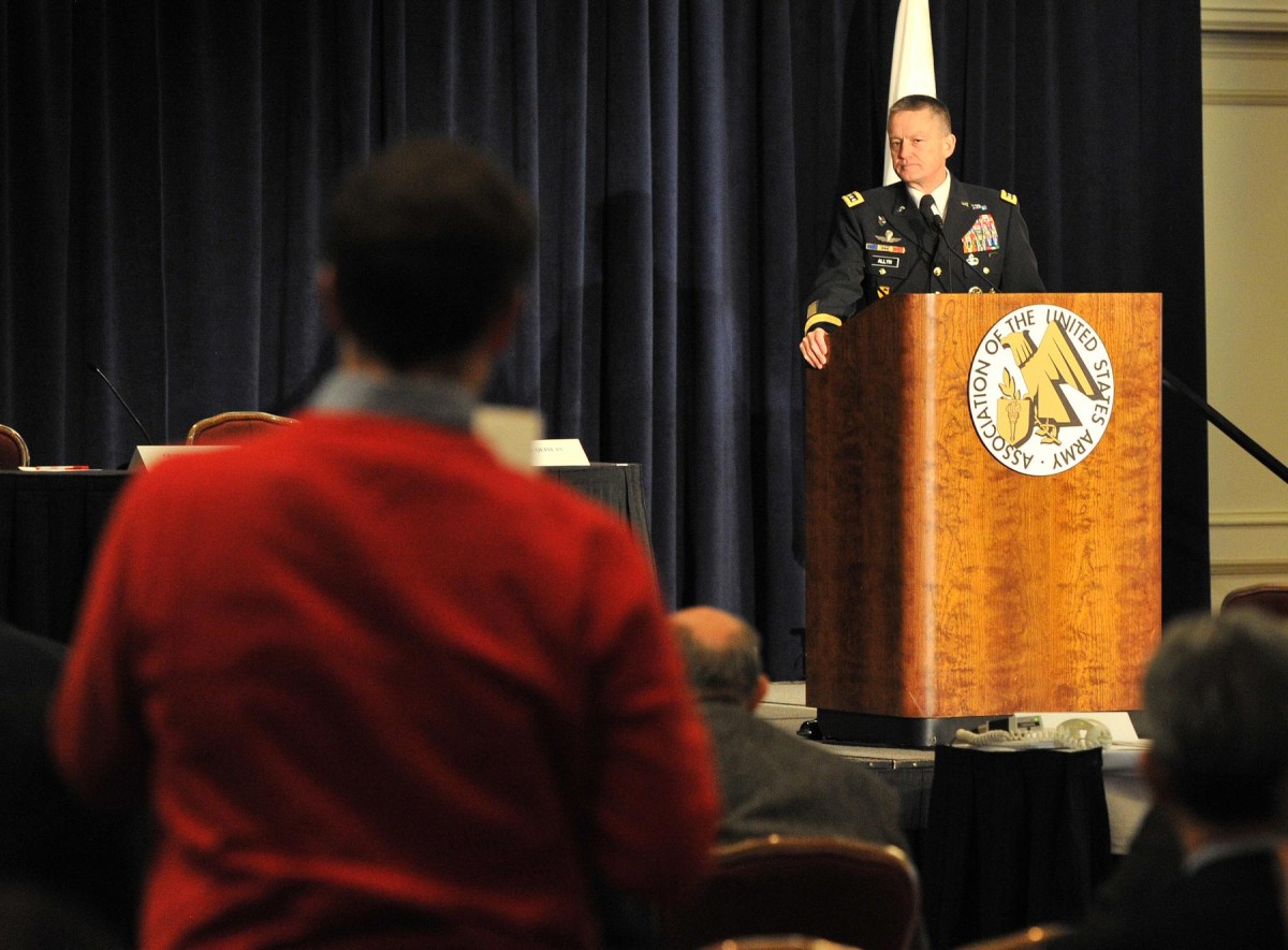 Gen. Daniel B. Allyn takes question | Article | The United States Army