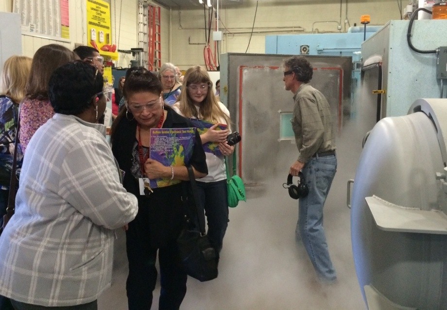 The U.S. Army Electronic Proving Ground hosts local educators during a ...
