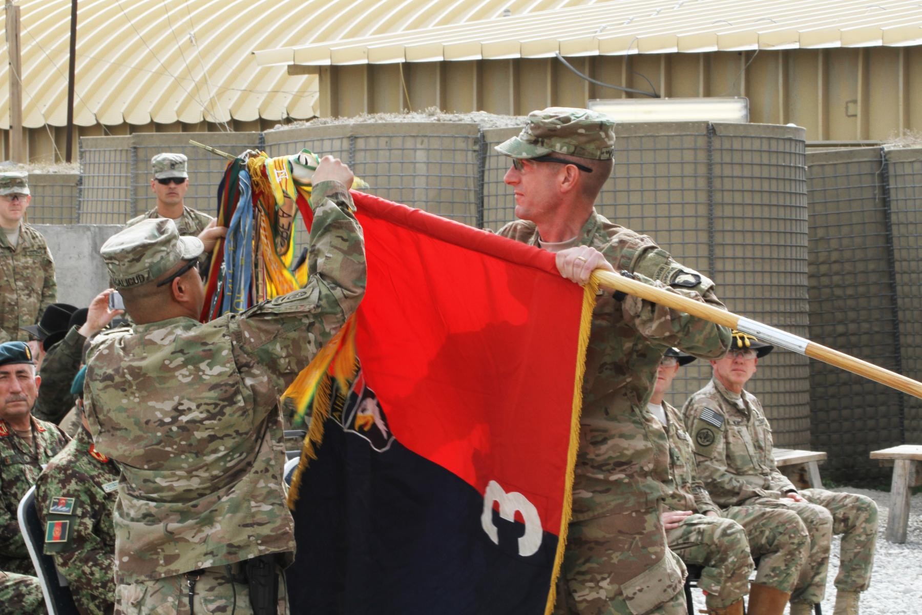 Rakkasans uncase unit colors in Afghanistan | Article | The United ...