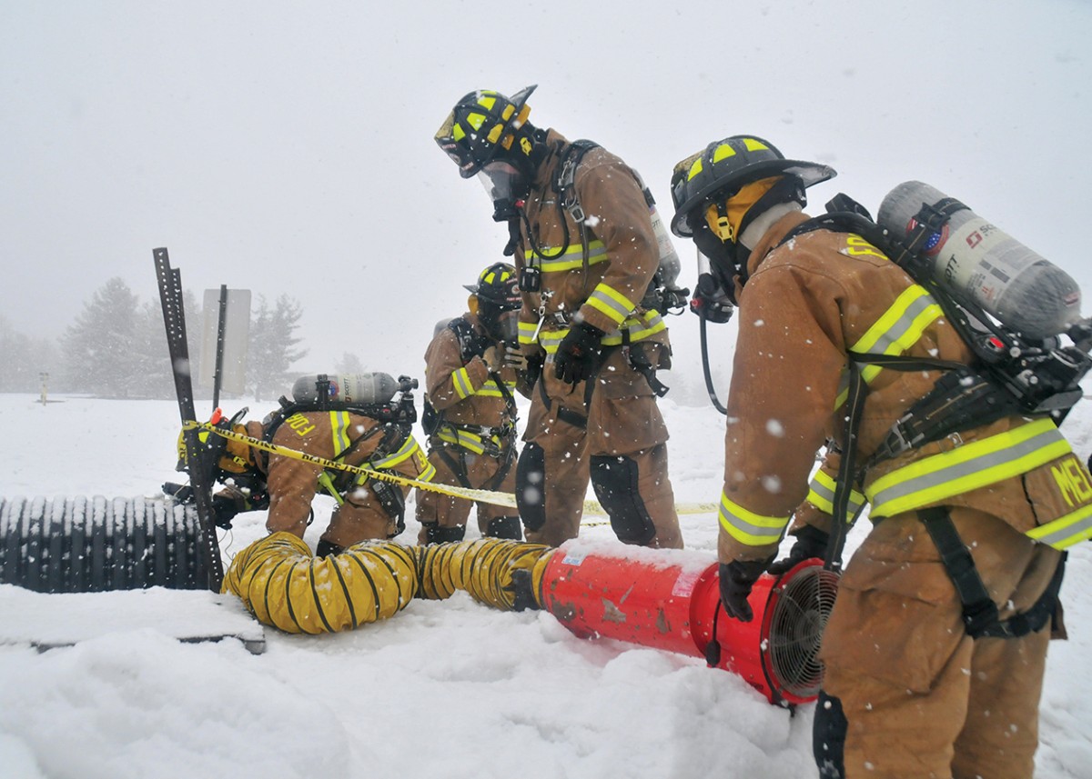 Too close for comfort: Fort Drum firefighters tackle training in tight ...