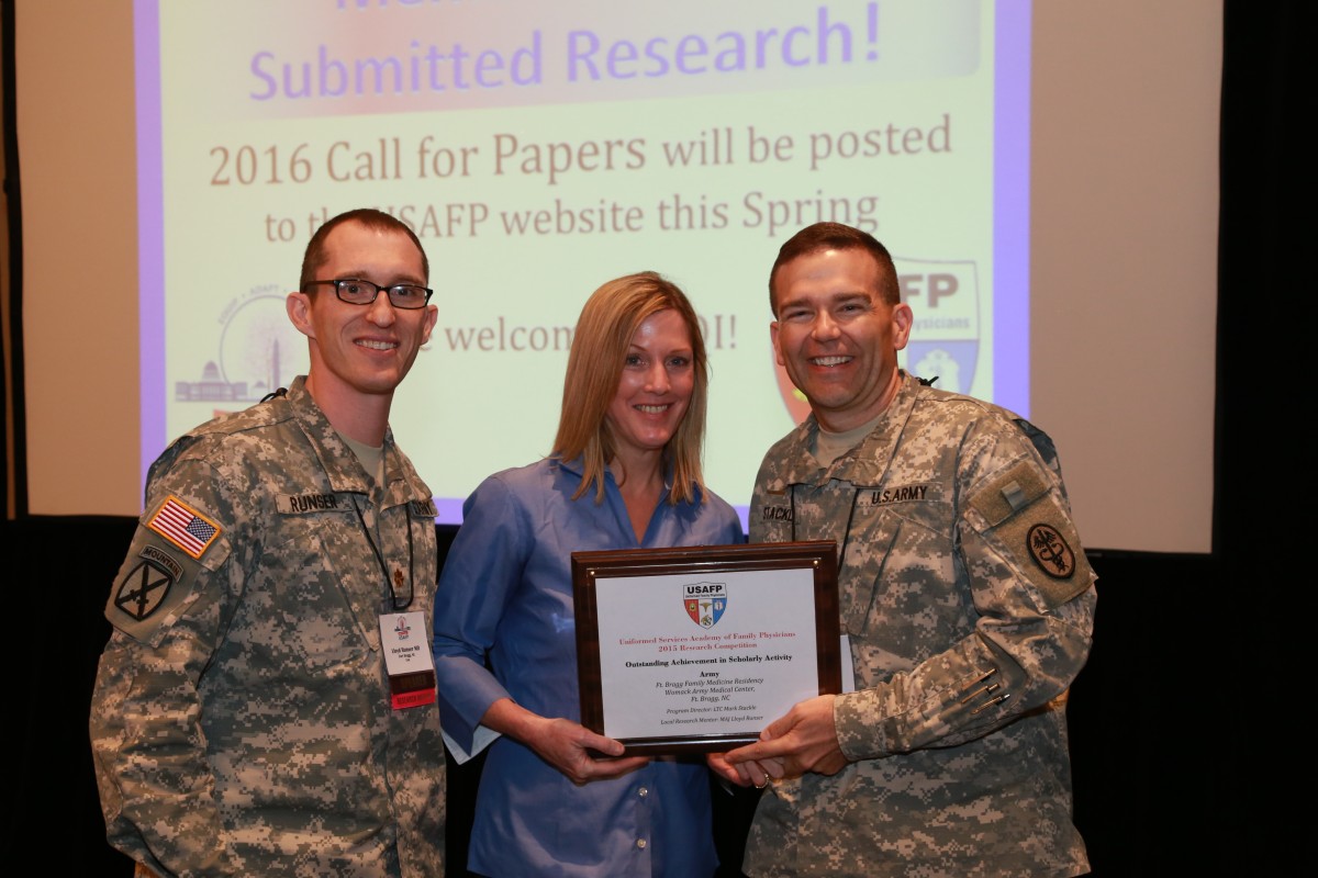 Womack Residency Program wins award for outstanding research | Article ...