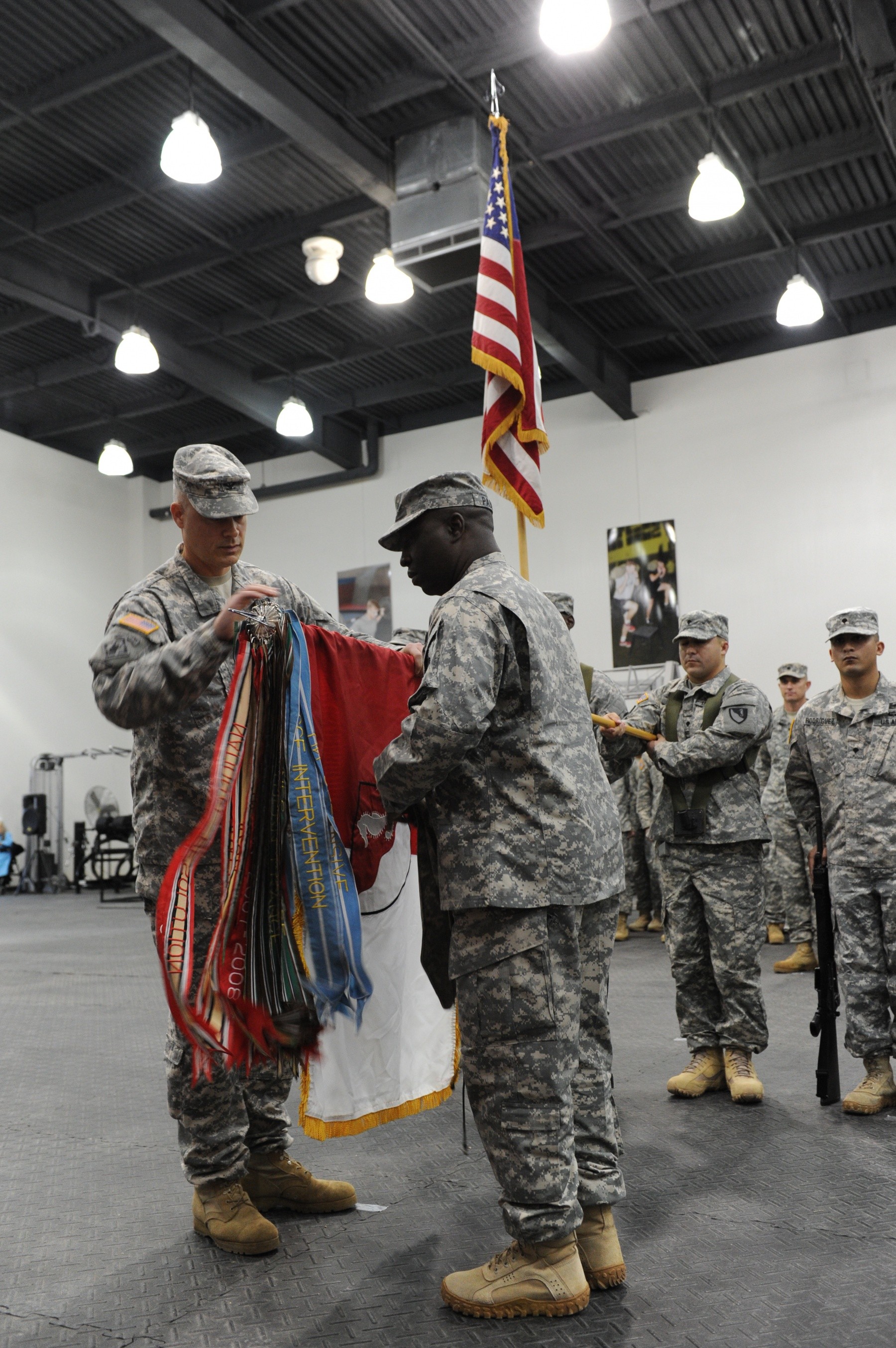 Engineer Brigade uncase colors after mission in Liberia | Article | The ...
