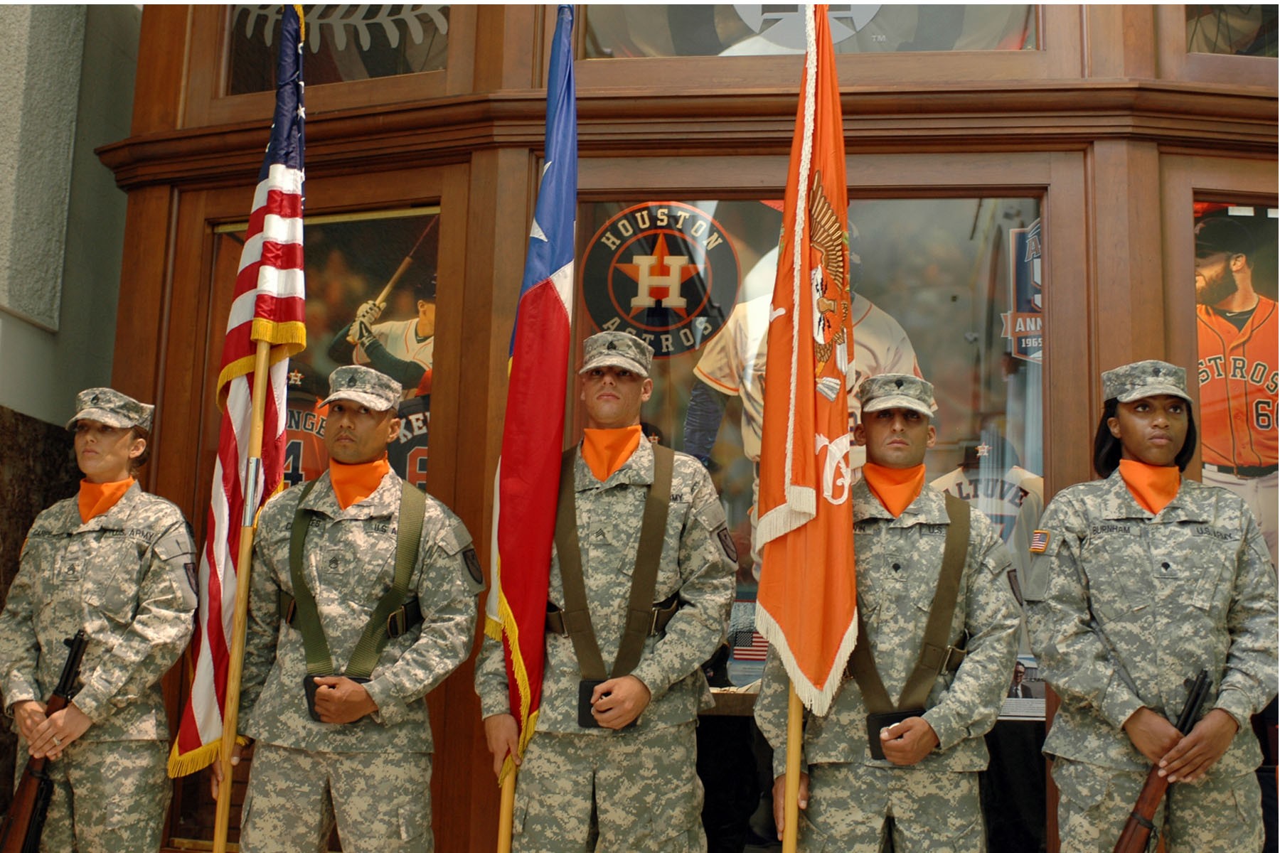 Houston Astros host deploying Signal Guardsmen | Article | The United ...