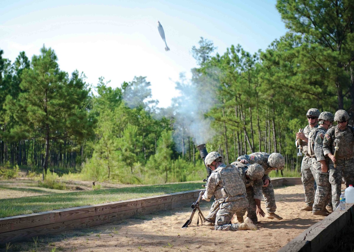 Infantry Basic Officer Leader Course students familiarize with live ...
