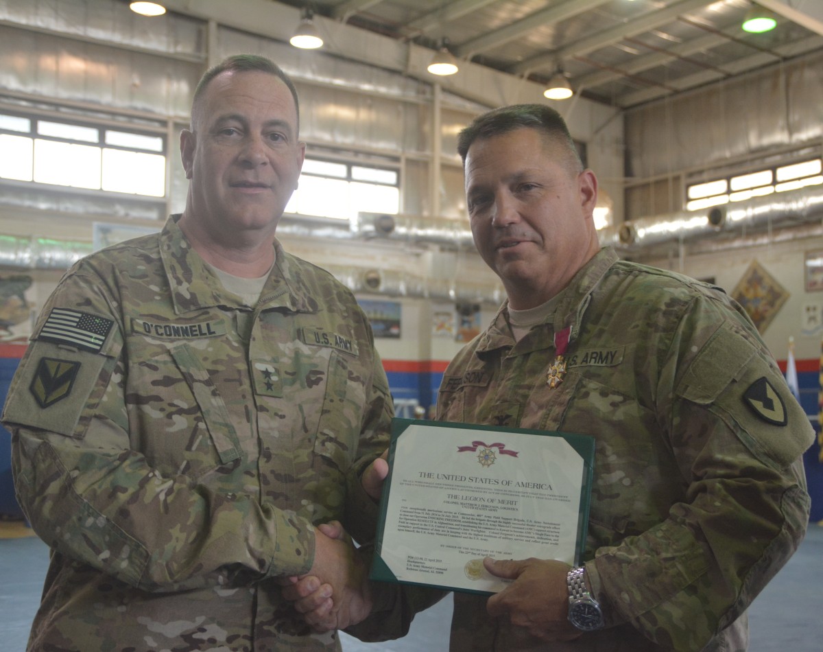 Legion of Merit for 401st AFSB command team | Article | The United ...