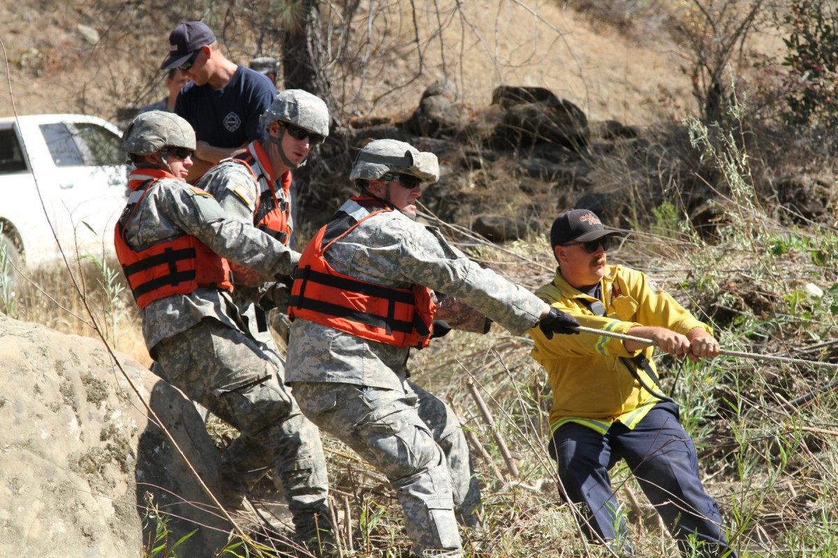 California Army National Guard help bridge gaps and fighting fires ...