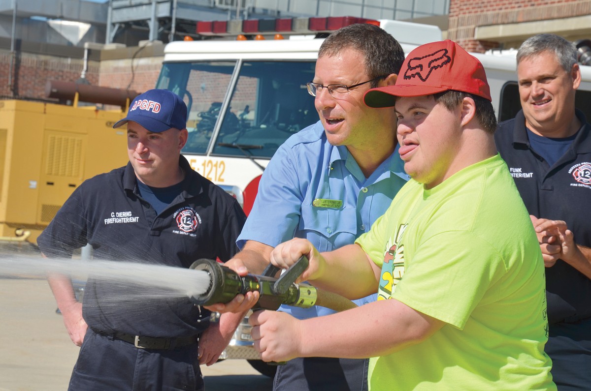 APG firefighters, police officers host open house for special needs ...