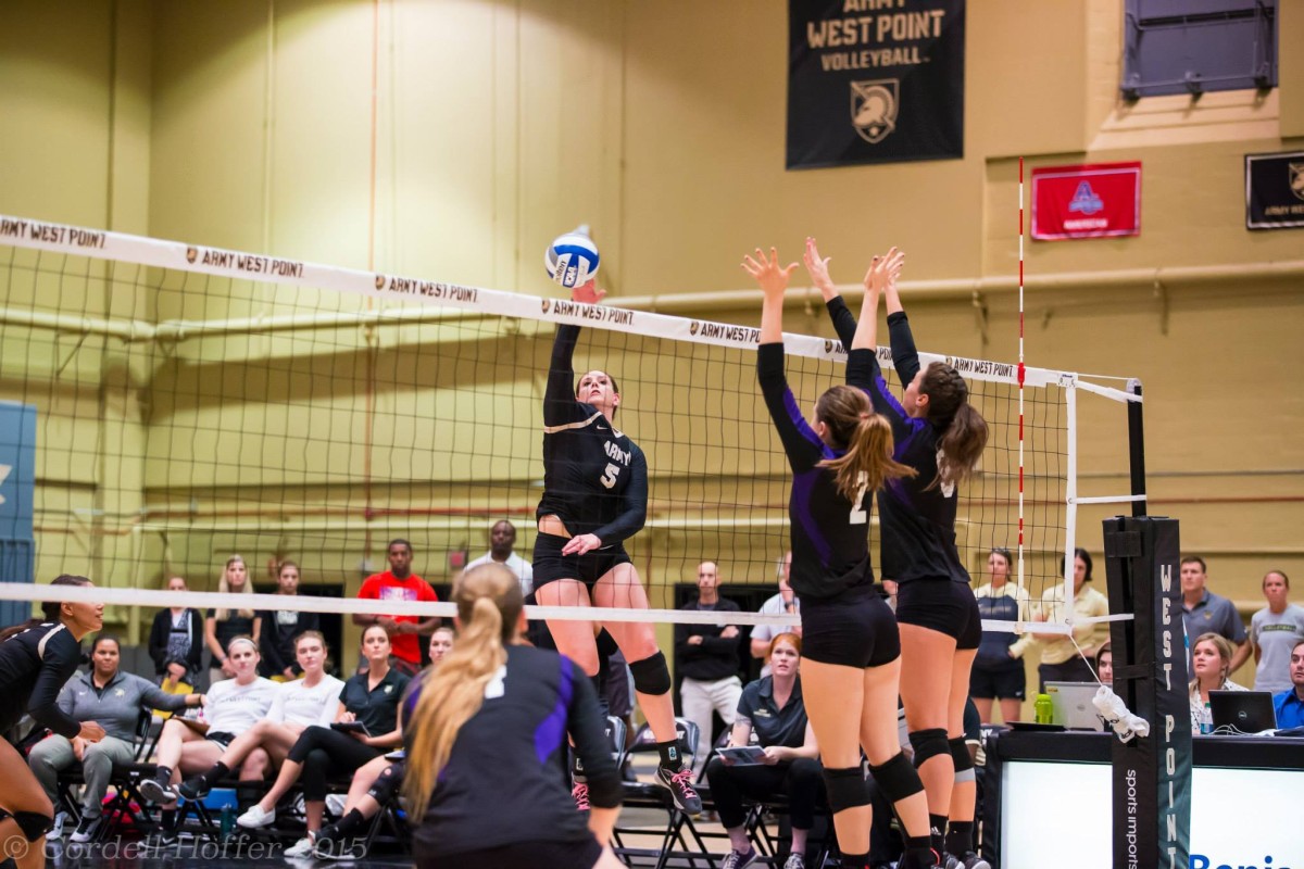 USMA at West Point Volleyball Dominates Holy Cross in League Opener ...