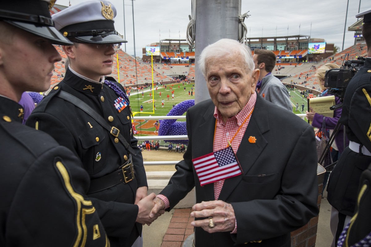 WWII veteran receives honor before Clemson Tigers game | Article | The ...