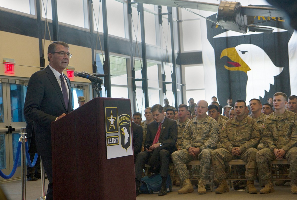 Secretary of defense provides insights into ISIL fight, 101st mission ...