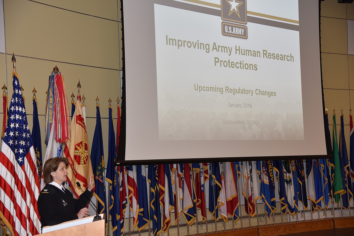 USAMRMC Receives Training Update on Army Human Subjects Protection ...