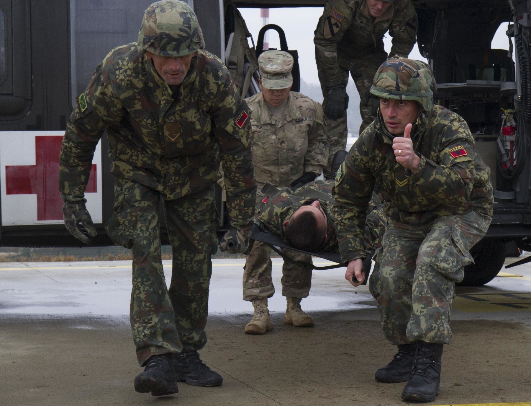 Soldiers hone skills during medevac training at the Joint Multinational ...
