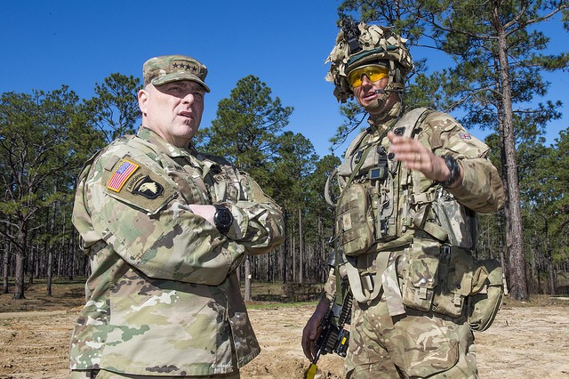 U.S. Army Chief of Staff, Gen. Mark A. Milley, visits the Joint ...