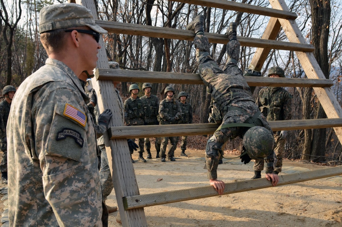 South Korean military cadets train with Ironhorse Soldiers before West ...