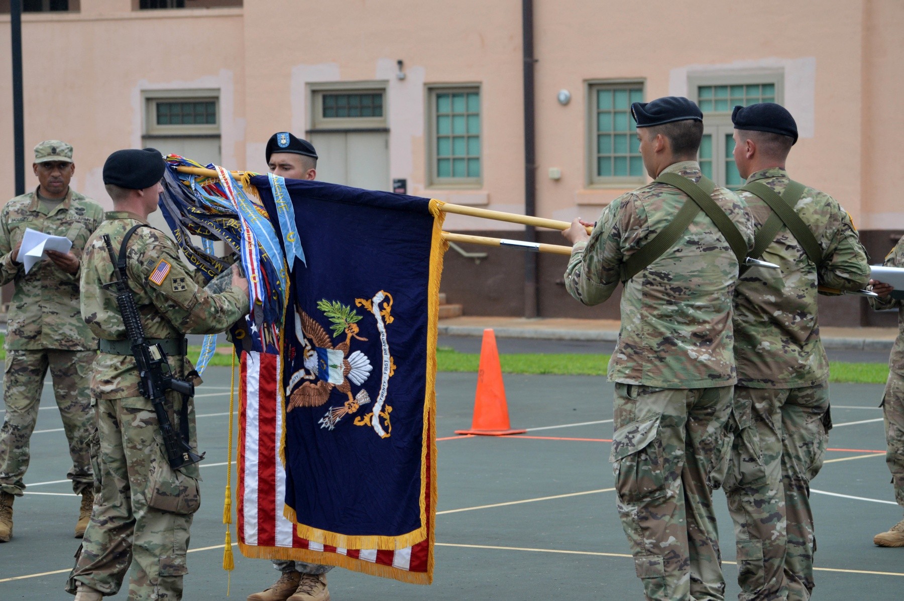 Soldiers perform time-honored tradition during color guard competition ...