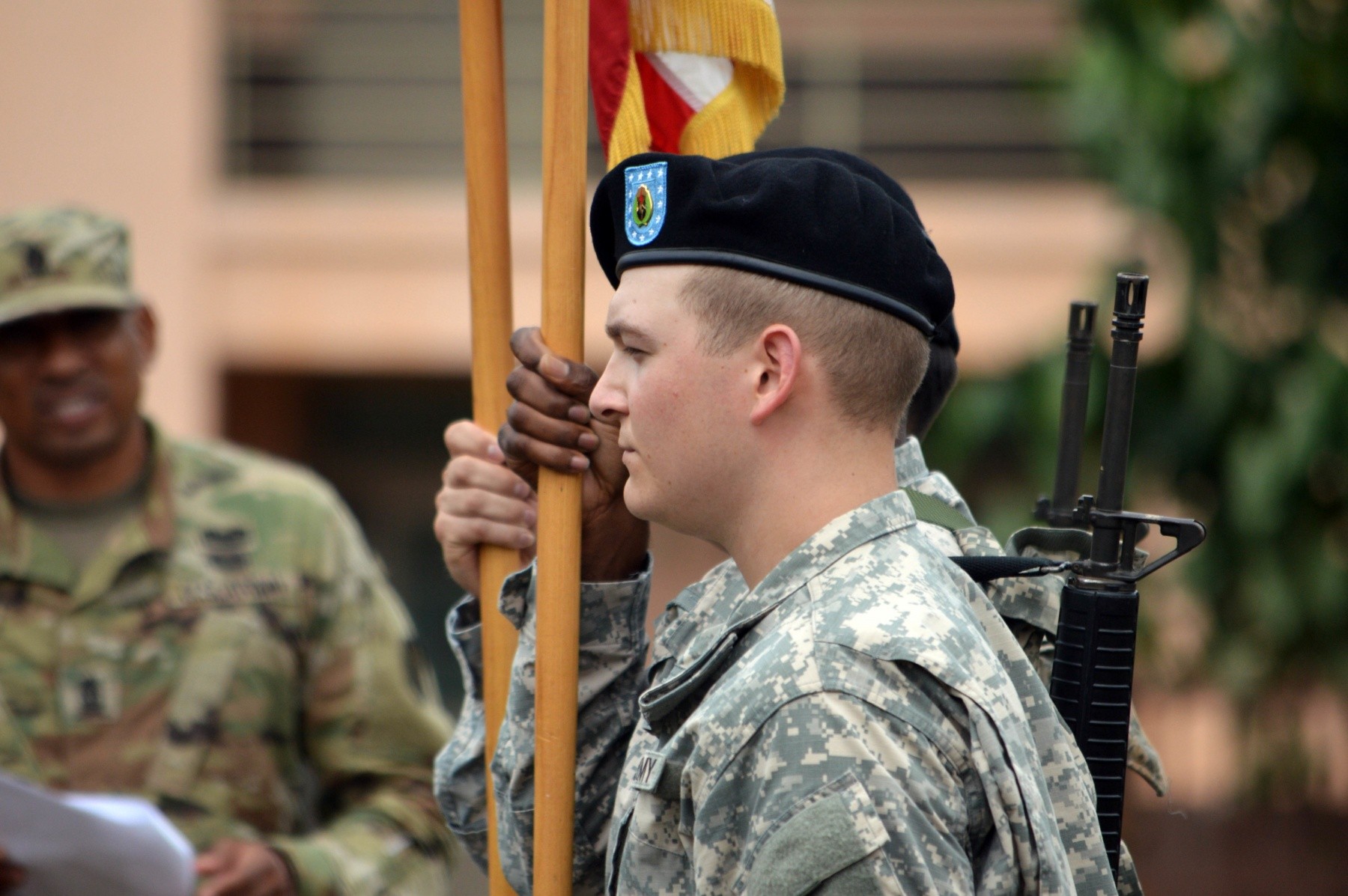 Soldiers perform time-honored tradition during color guard competition ...