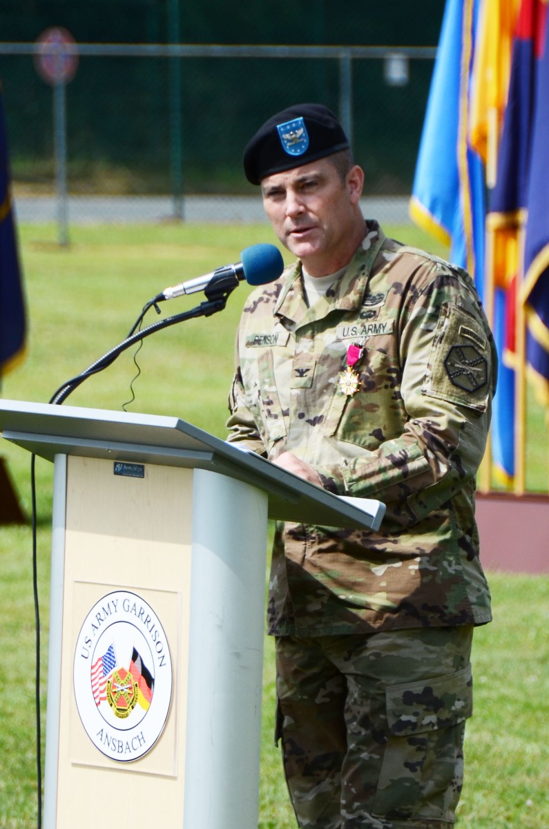 Ansbach garrison holds change of command, farewells Col. Benson ...