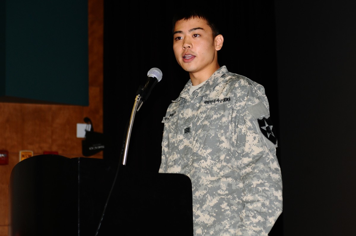 'Thunder' KATUSA Soldiers take Oratorical Competition | Article | The ...