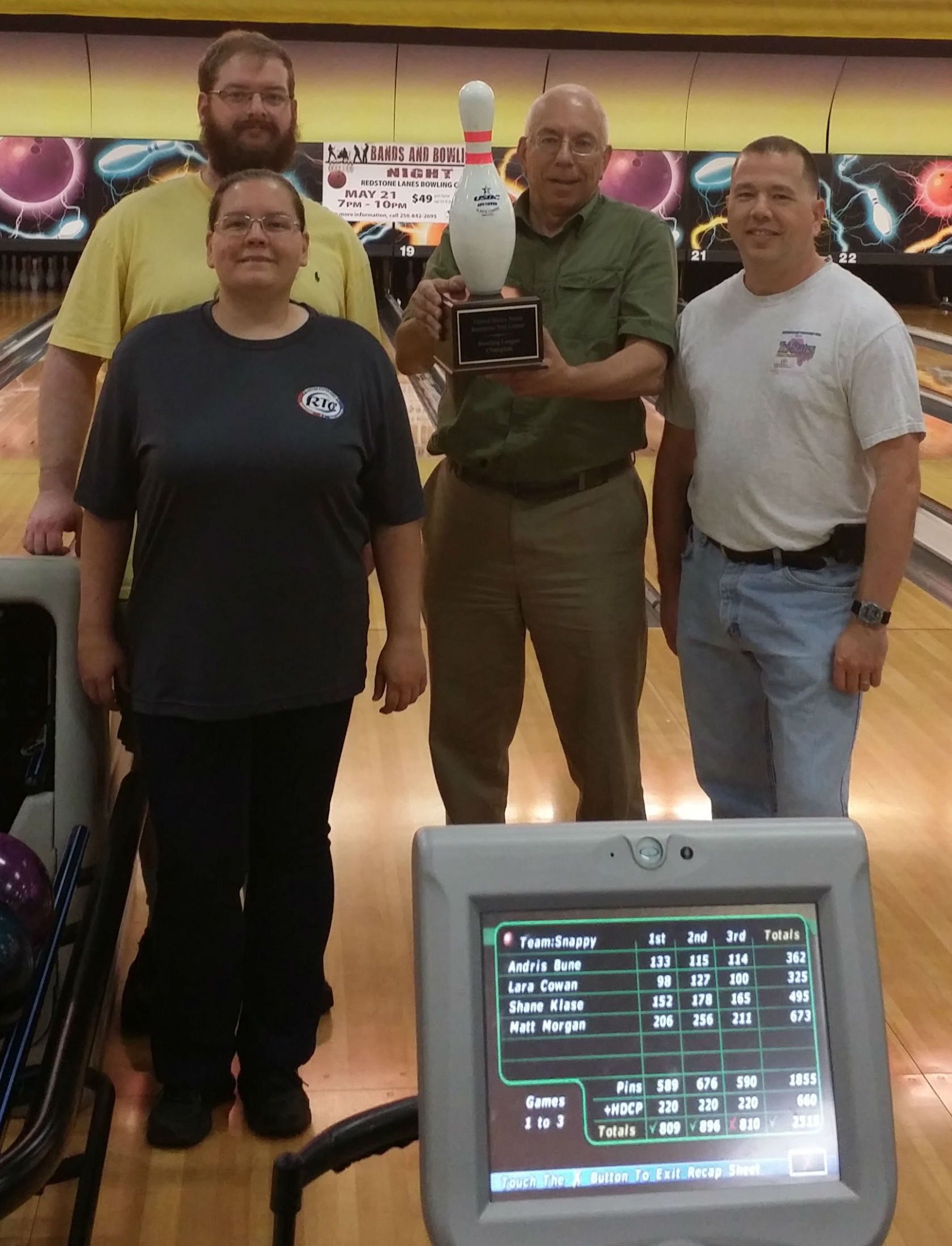 RTC's Team Snappy Wins League Bowling Championship | Article | The ...