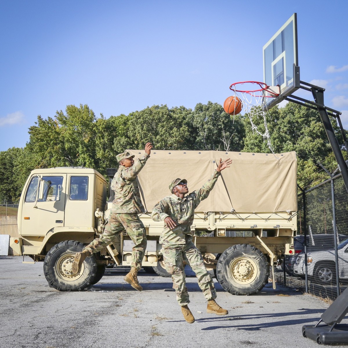 Basketball in the motor pool | Article | The United States Army