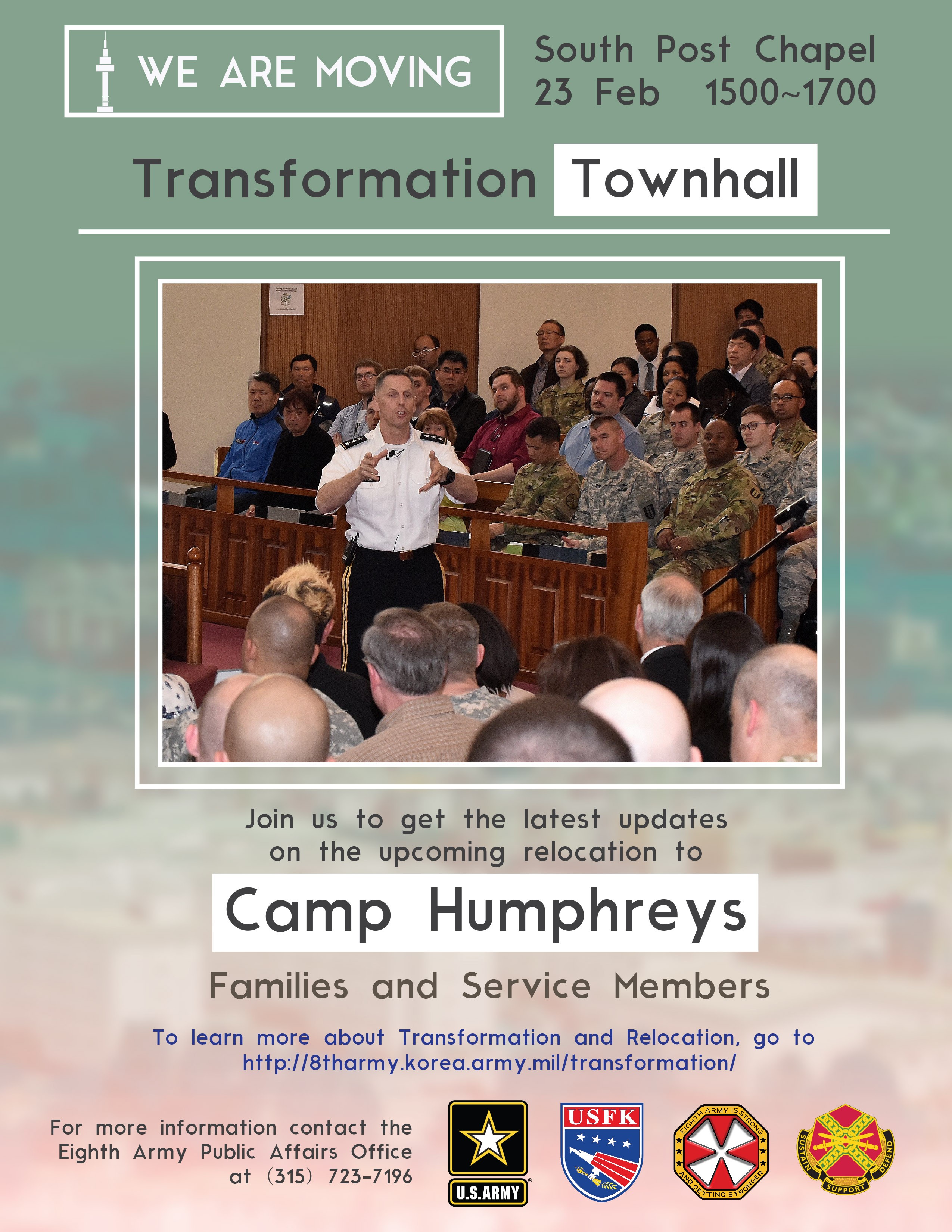 Eighth Army Transformation Town Hall | Article | The United States Army