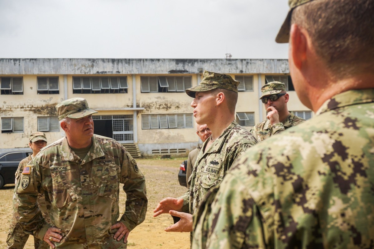 USARAF general visits Seabees building foundation in Cameroon | Article ...
