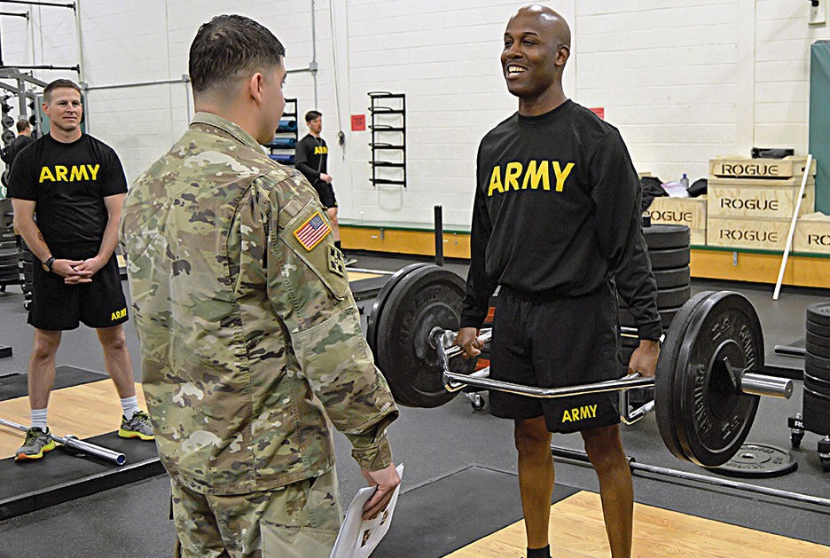 Senior enlisted leaders take on Army's latest fitness test at Fort ...