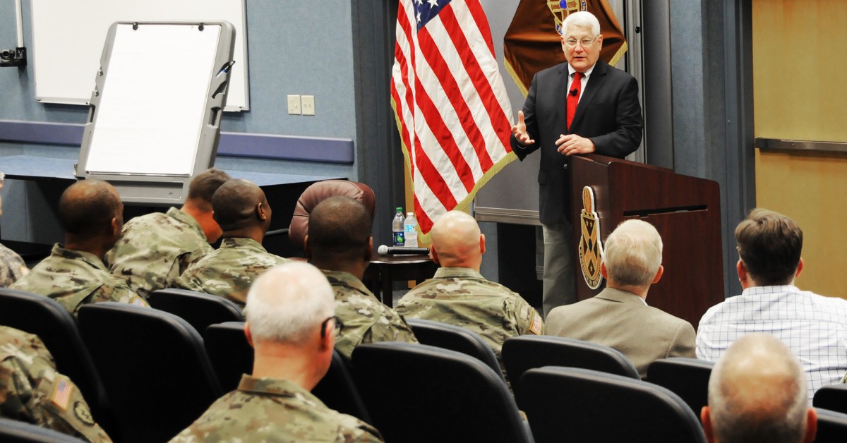 Retired general talks leadership with senior WOs | Article | The United ...