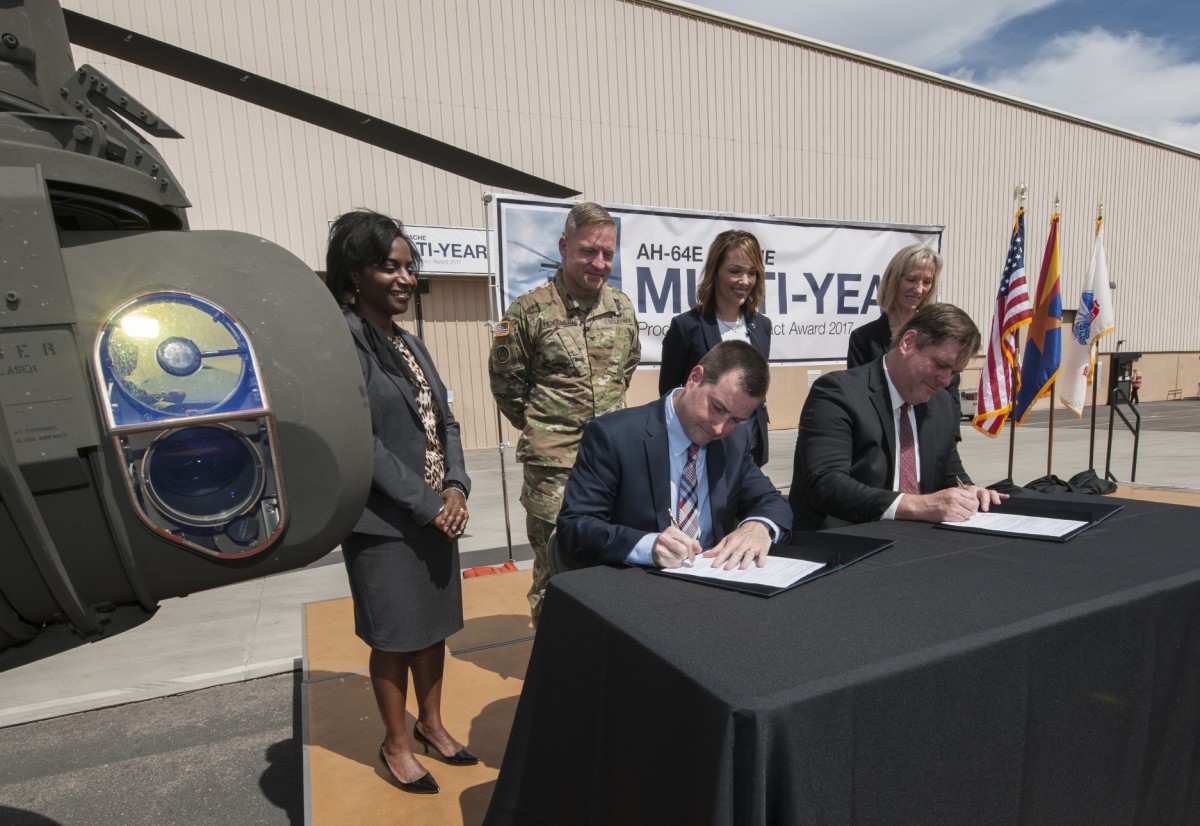 Apache attack helicopter project signs multiyear production contract ...