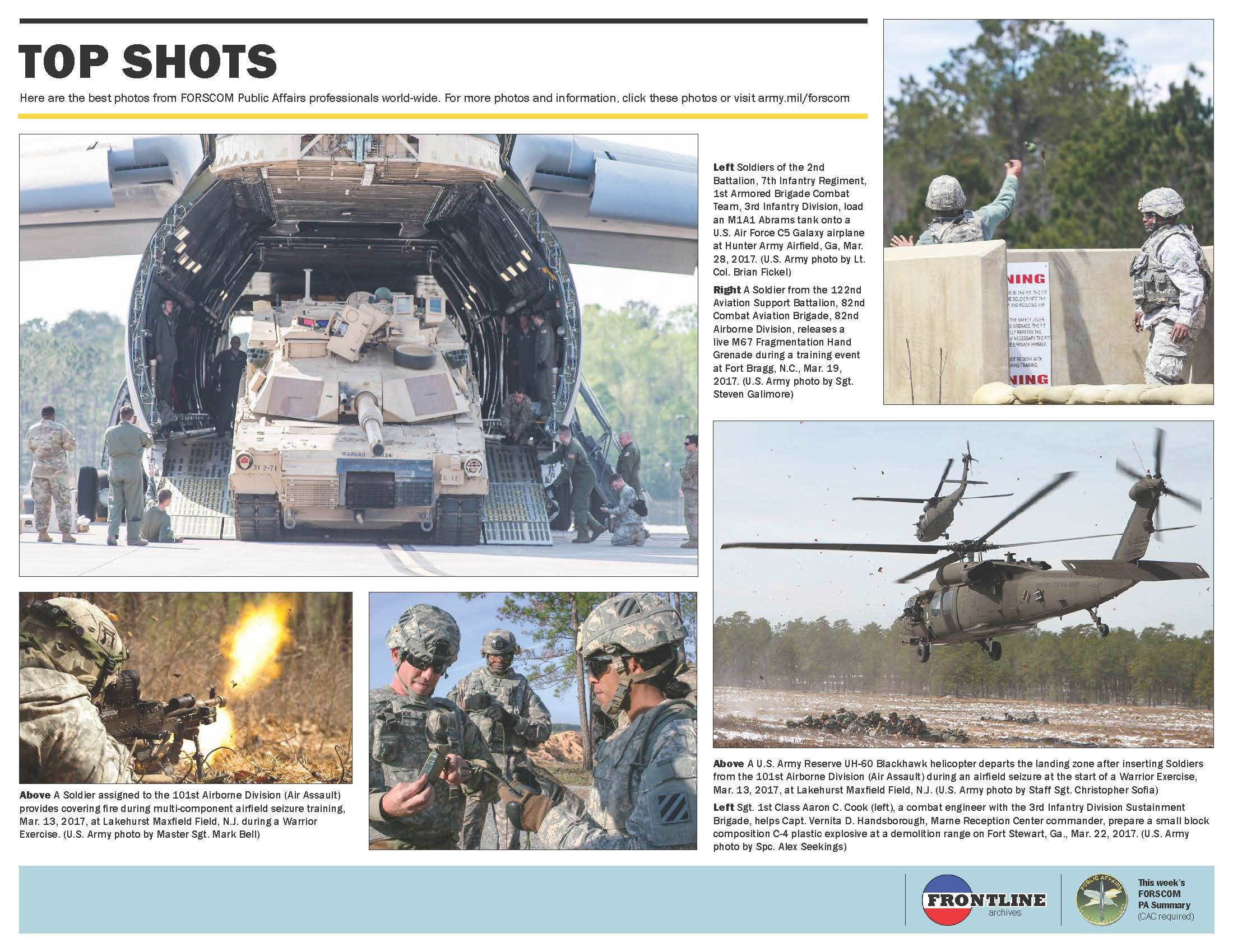 FORSCOM Frontline - April 14, 2017 | Article | The United States Army